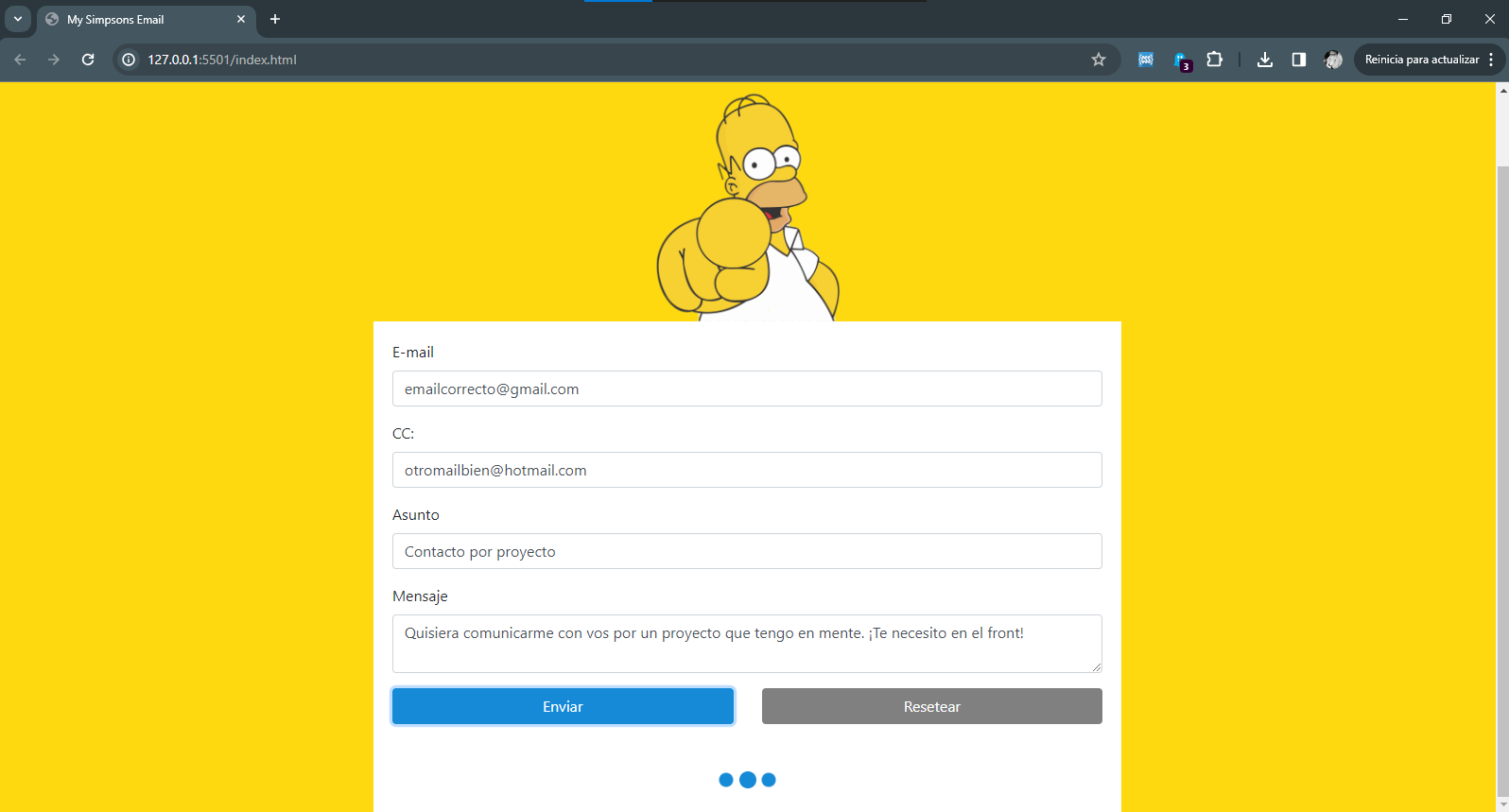 Ben Imhoff - Correo Simpsons