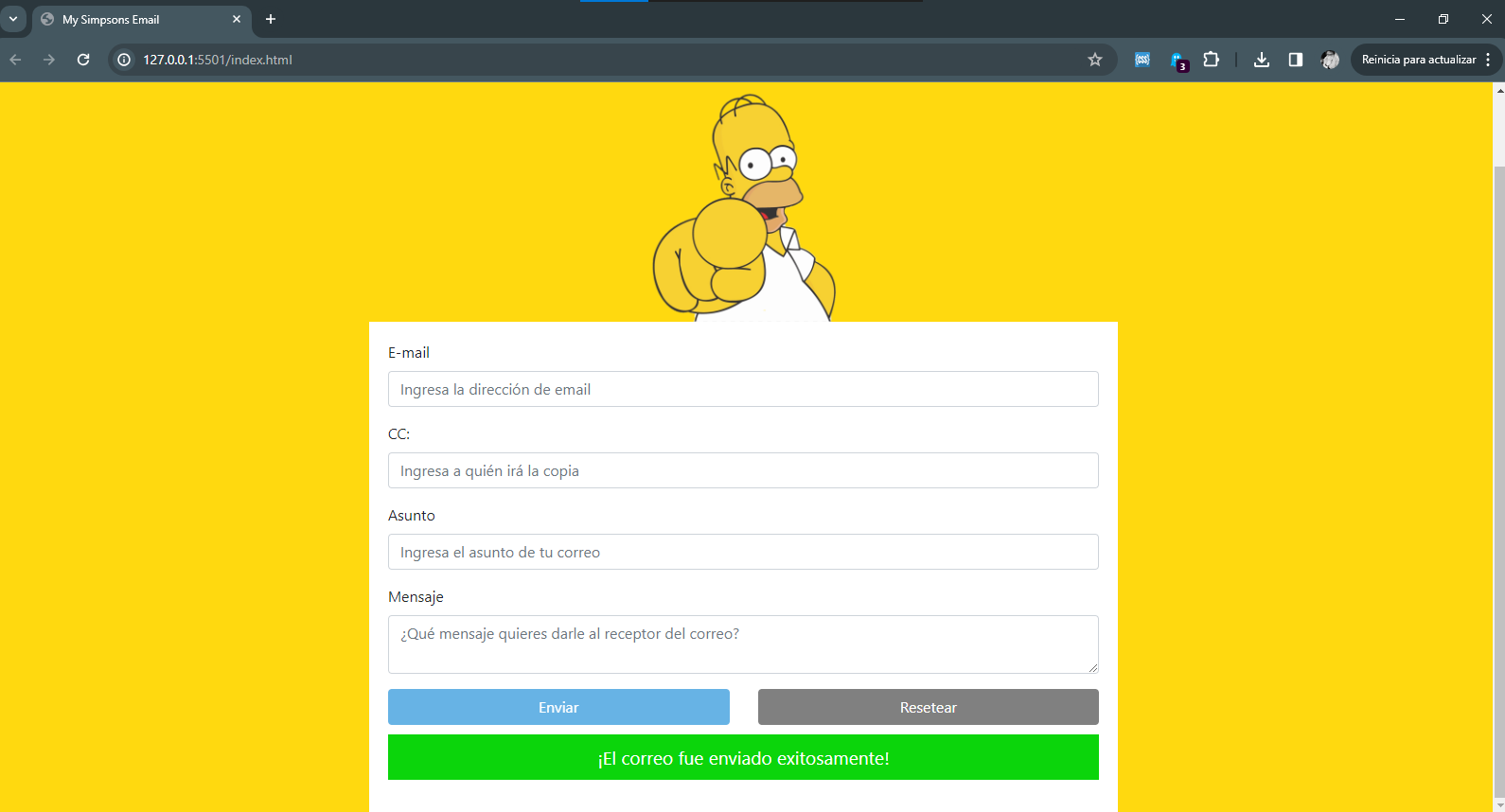 Ben Imhoff - Correo Simpsons